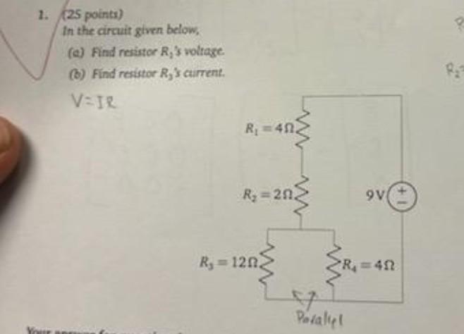 Solved (25 points) In the circait given below, (c) Find | Chegg.com