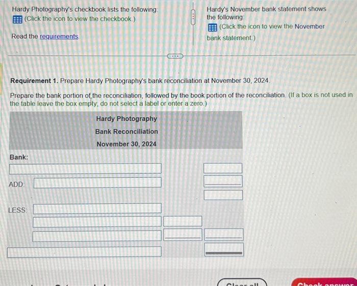 Solved CheckbookBank Statement Other charges: Printed checks | Chegg.com