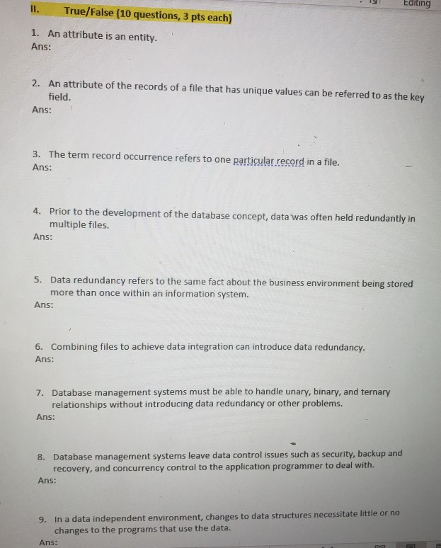Solved 1) Name the four basic operations on stored data. (3 | Chegg.com