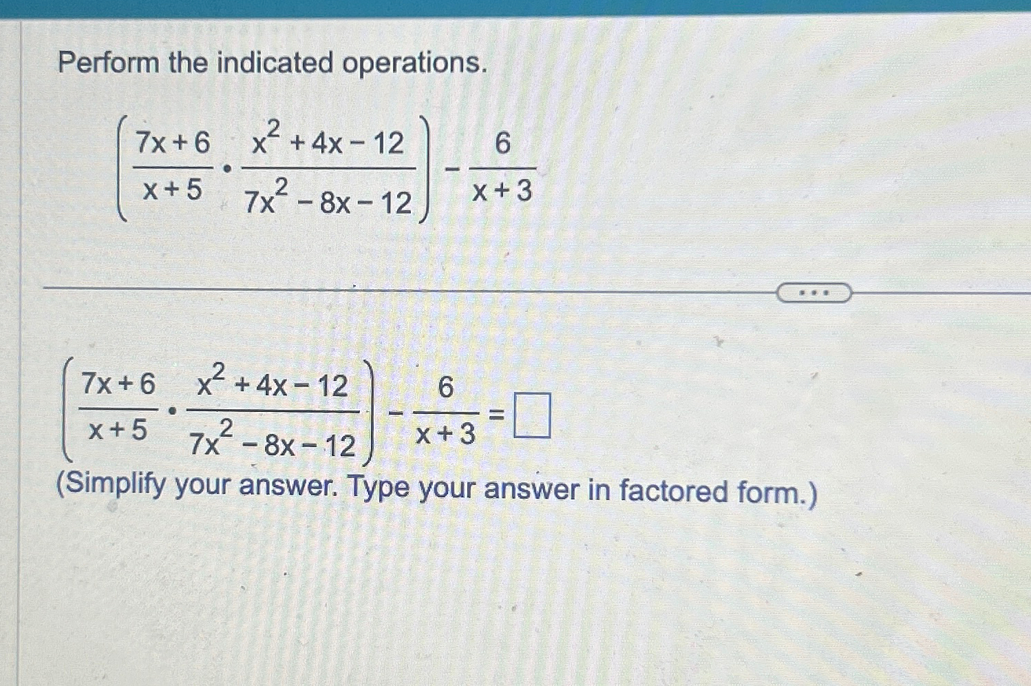 Solved Perform the indicated | Chegg.com