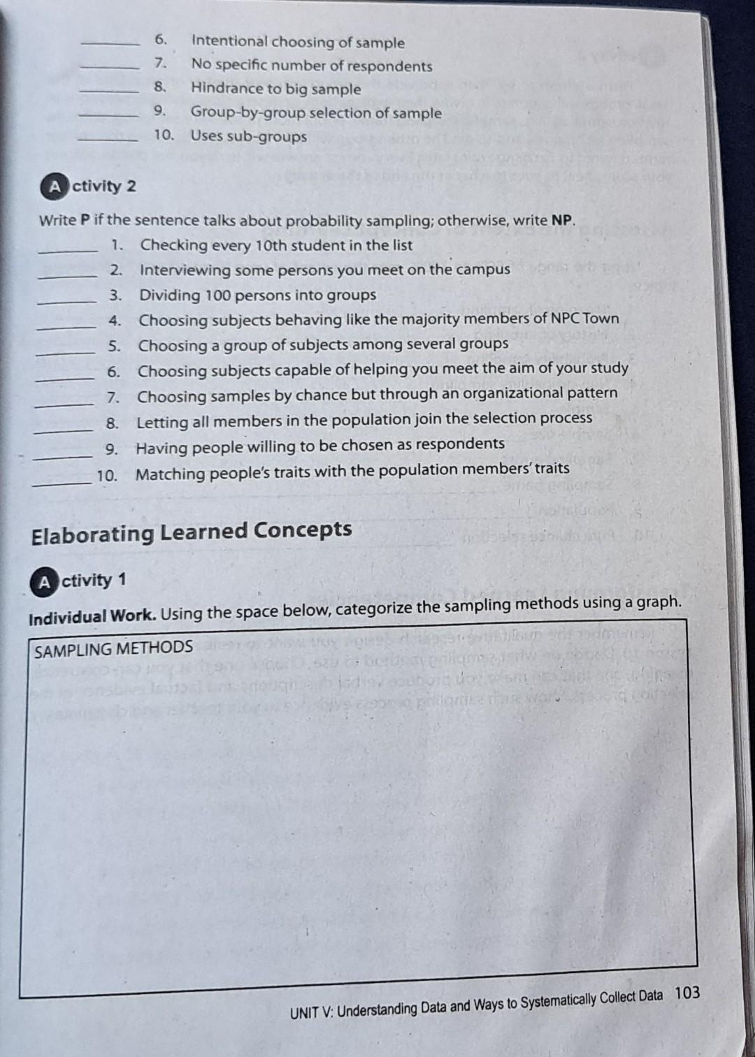 Individual Work. Identify what is being defined in | Chegg.com