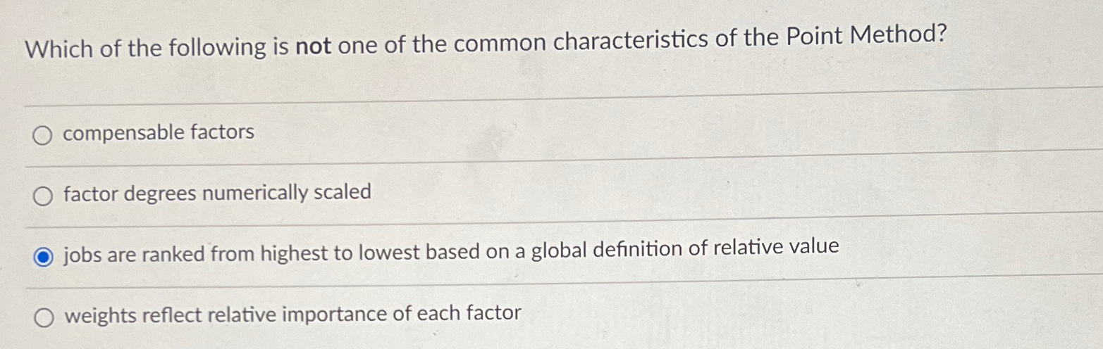 Solved Which of the following is not one of the common | Chegg.com