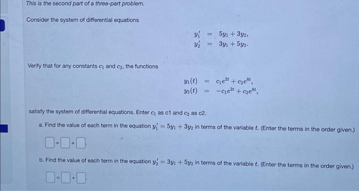 Solved This is the second part of a three-part problem. | Chegg.com