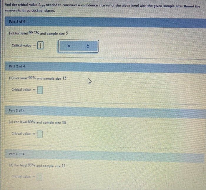 Solved Find The Critical Value Fa 2 Needed To Construct A Chegg Solved Find The Critical Value Fa 2 Needed To Construct A Chegg