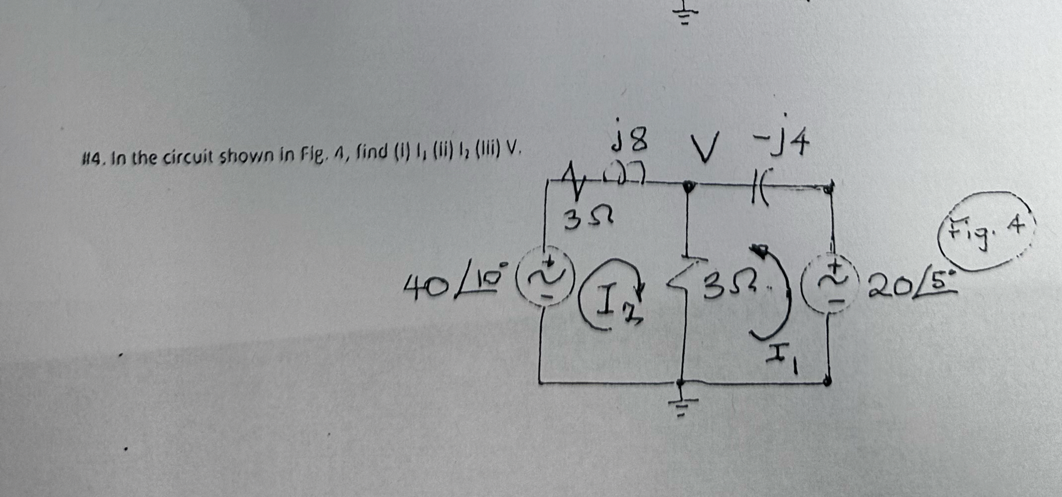 Solved In the circuit showin in Fig. 1 , ﻿find | Chegg.com
