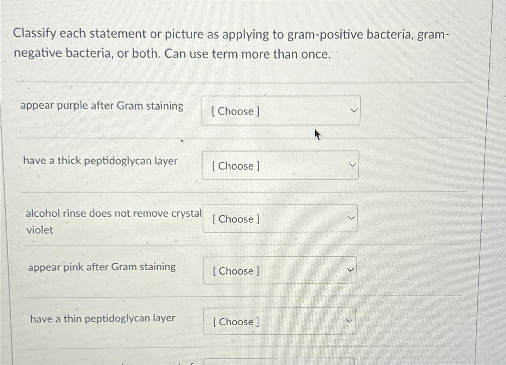 Solved Classify each statement or picture as applying to | Chegg.com