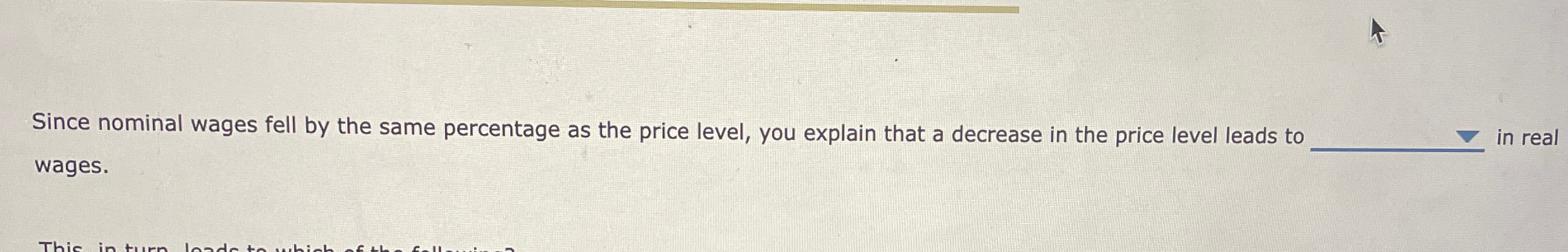 Solved Since nominal wages fell by the same percentage as | Chegg.com