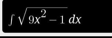 Solved ∫9x2−1dx | Chegg.com
