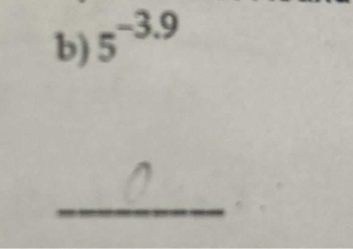 Solved b) 5−3.9 | Chegg.com