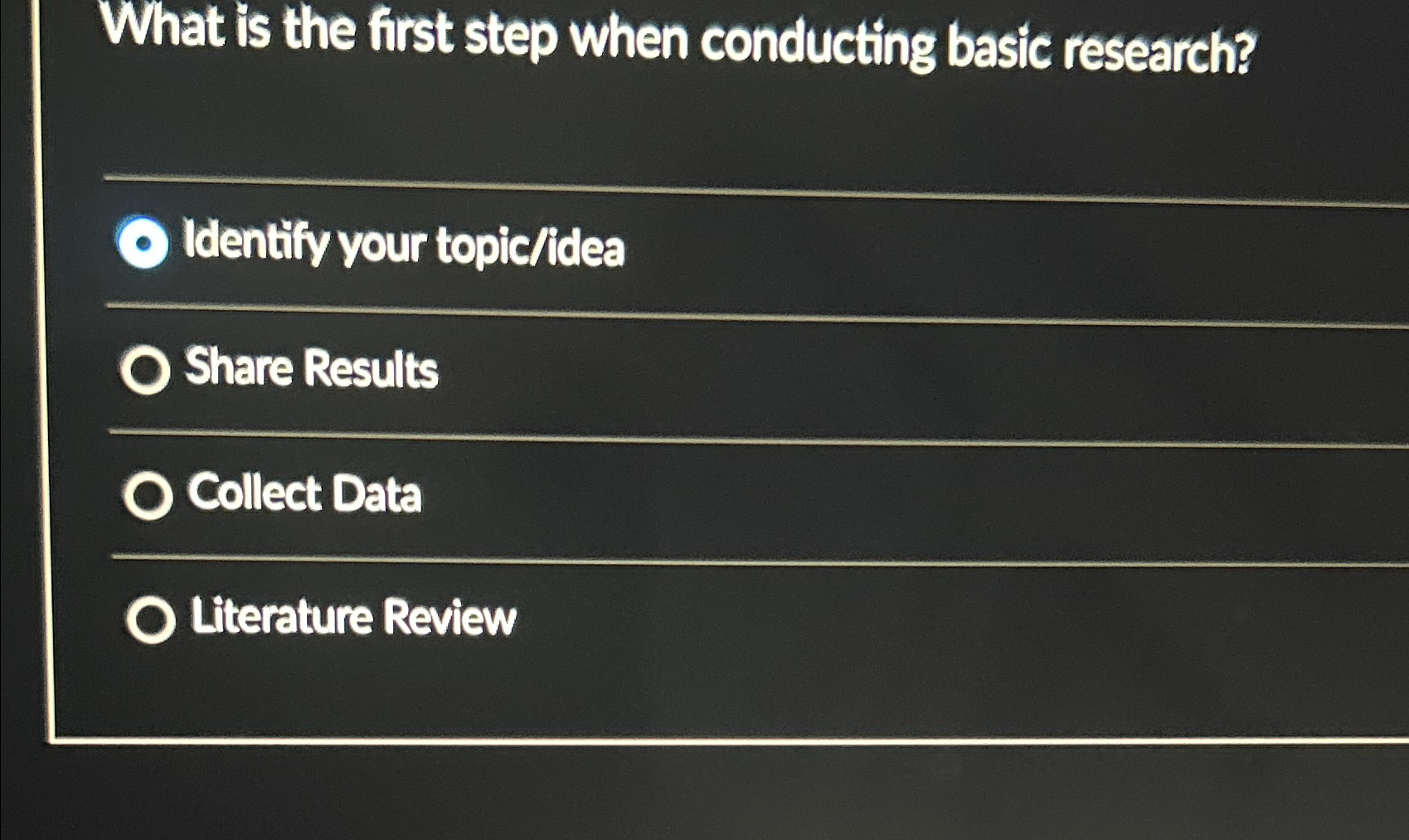 Solved What is the first step when conducting basic | Chegg.com
