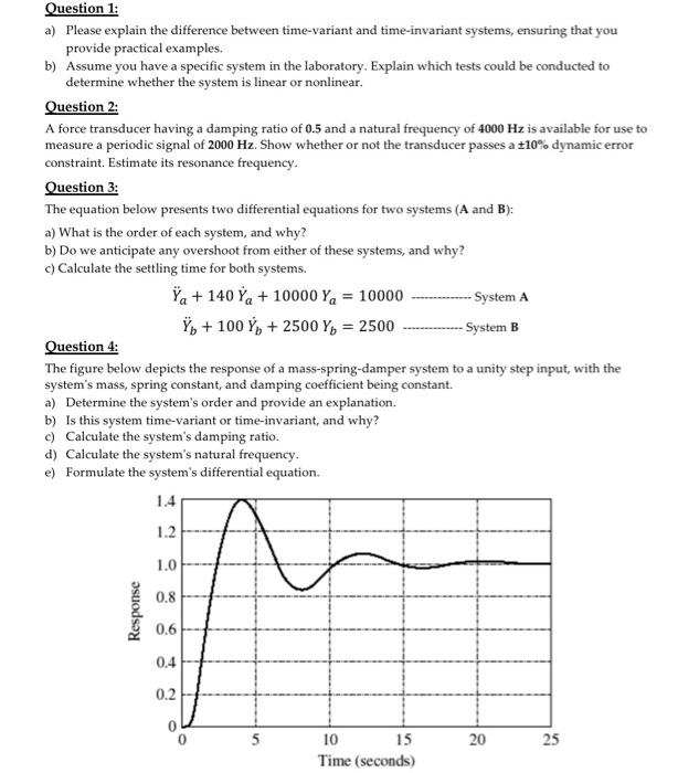 Solved Question 1: a) Please explain the difference between | Chegg.com