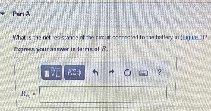 Solved Part A: What is the net resistance of the circuit | Chegg.com