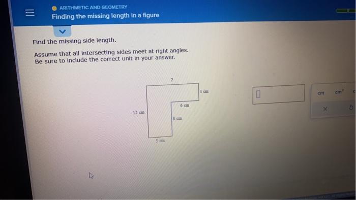 Solved Find the missing side length. Assume that all | Chegg.com