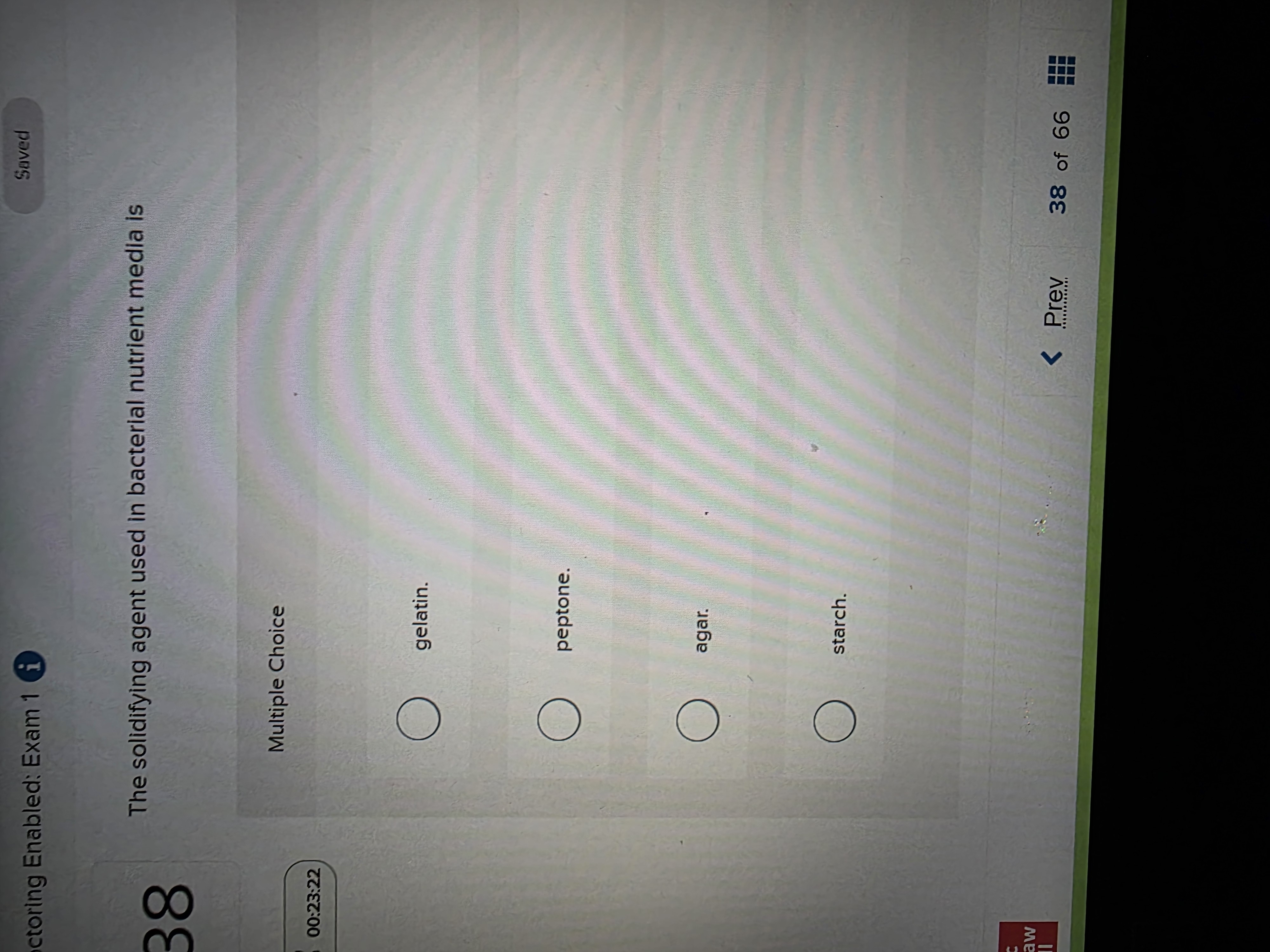 Solved The solidifying agent used in bacterial nutrient | Chegg.com