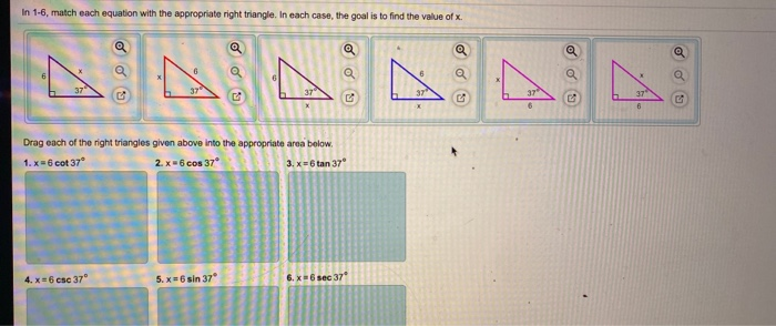 Solved In 1-6, match each equation with the appropriate | Chegg.com