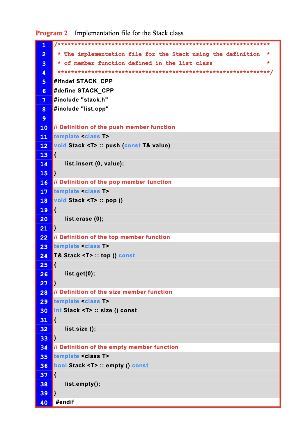 Solved Rewrite the interface file, the implementation file, | Chegg.com