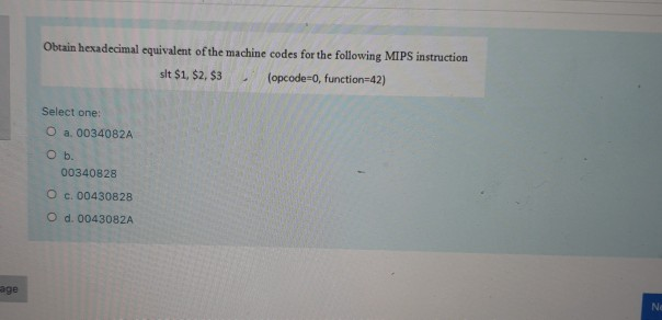 Solved Obtain Hexadecimal Equivalent Of The Machine Codes 
