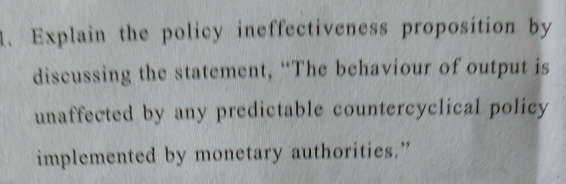 Solved Explain the policy ineffectiveness proposition by | Chegg.com