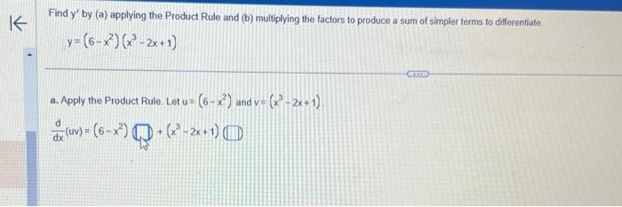 Solved Find y′ by (a) applying the Product Rule and (b) | Chegg.com
