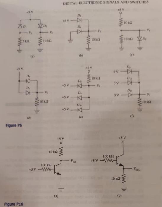 Solved Section 7 6. Determine if the diodes in Figure P6 are | Chegg.com