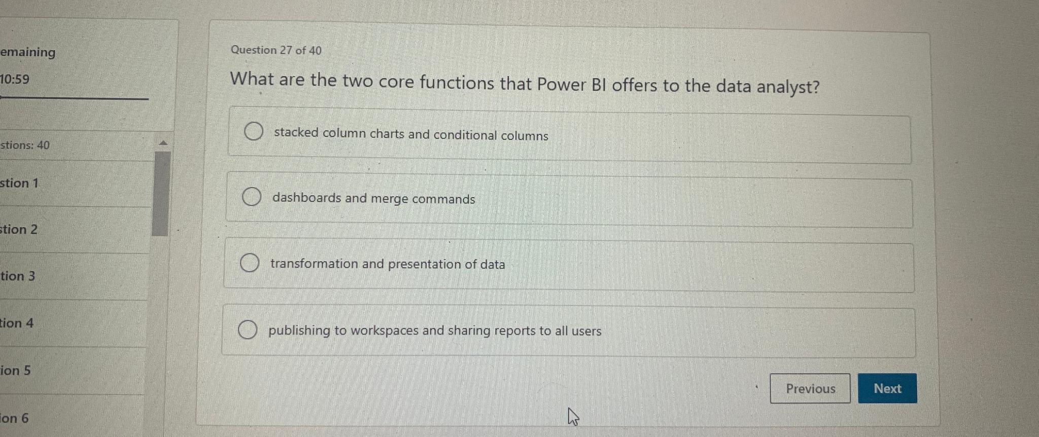 Solved Question 27 ﻿of 40What are the two core functions | Chegg.com