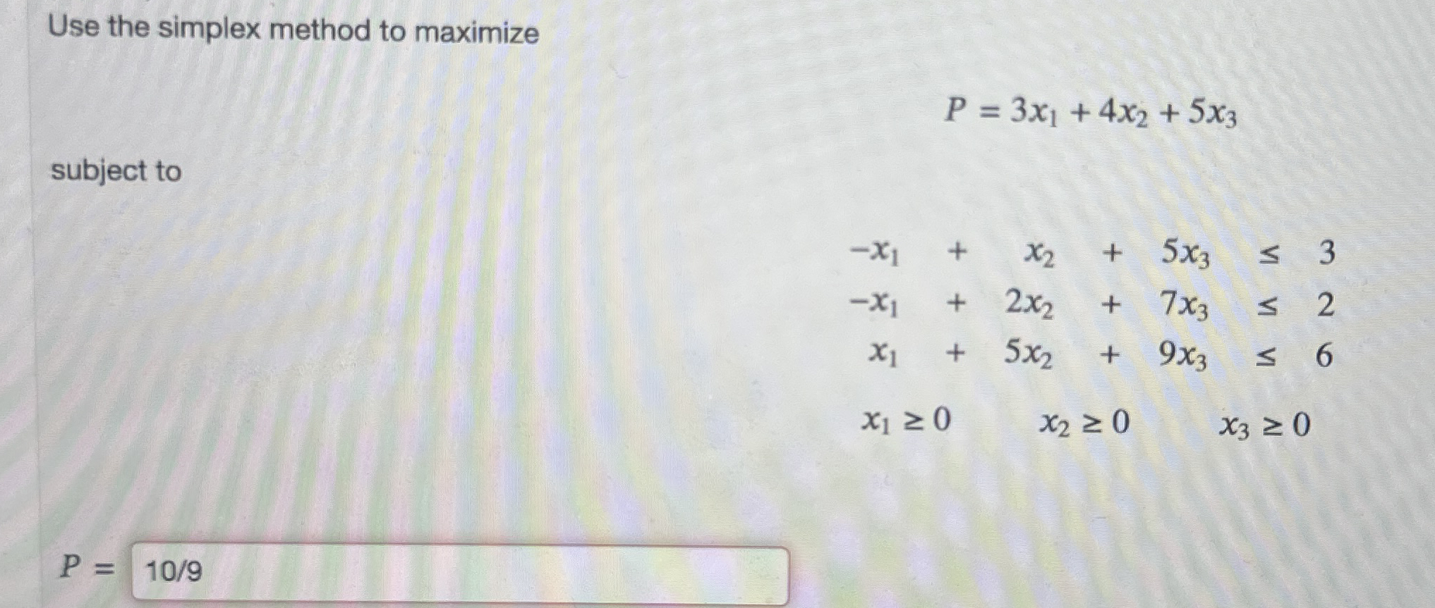 Solved Use the simplex method to | Chegg.com
