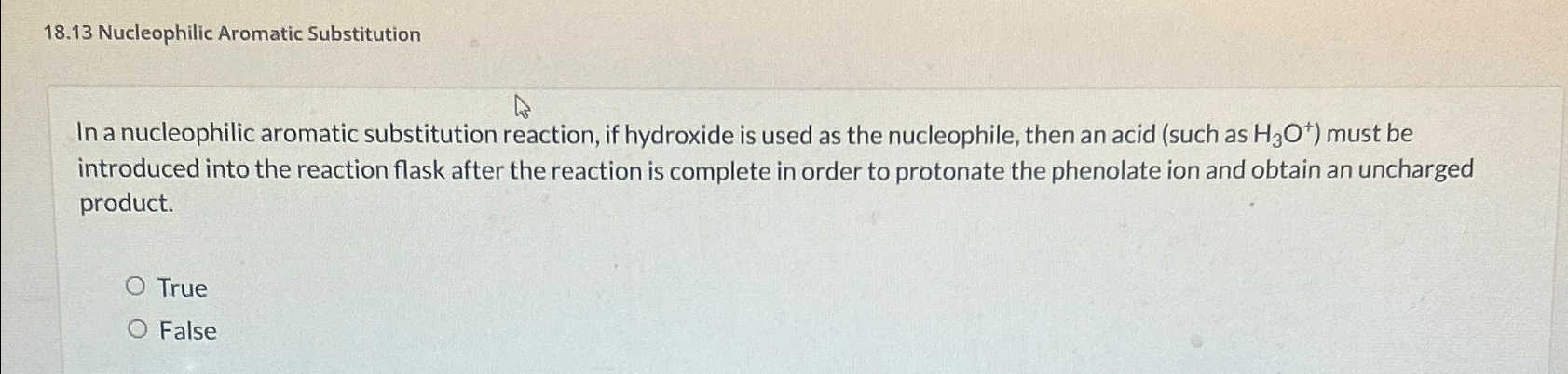 Solved 18.13 ﻿Nucleophilic Aromatic SubstitutionIn a | Chegg.com