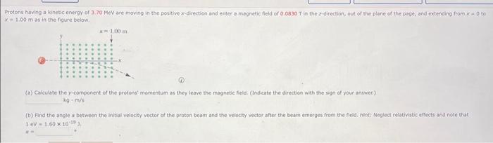 Solved 1,00 m as in the figure below. (i)Cotons having a | Chegg.com