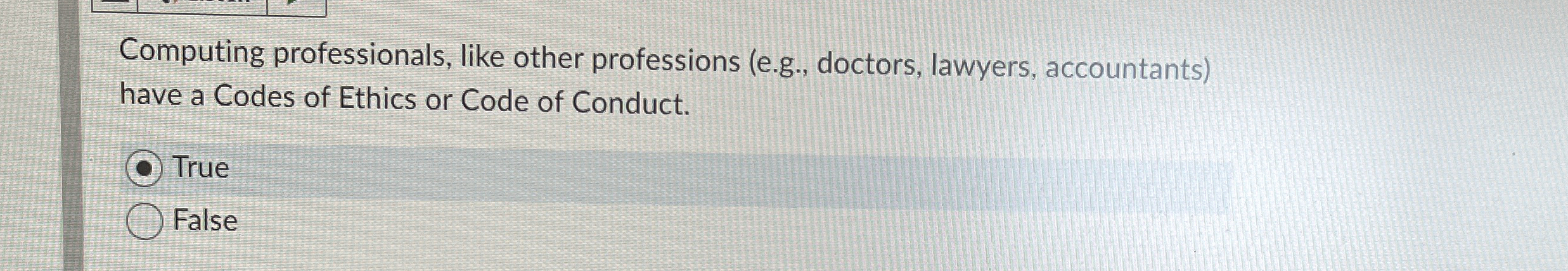 Solved Computing professionals, like other professions | Chegg.com