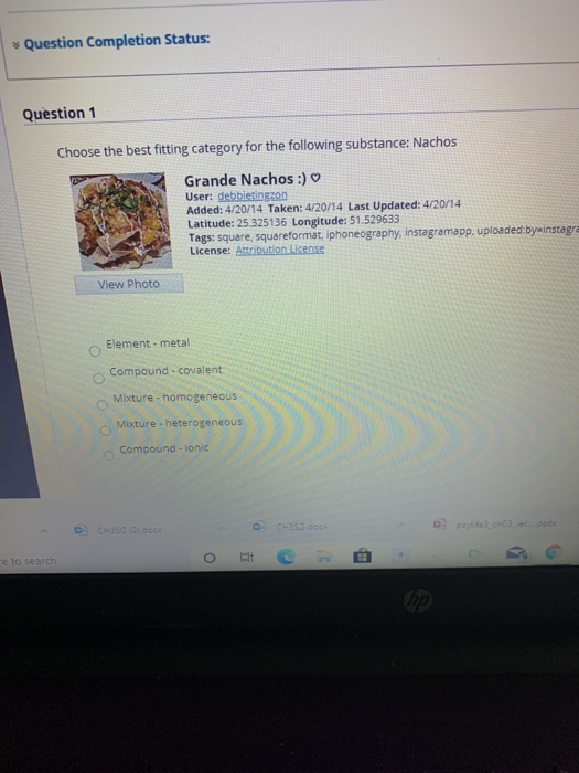 Solved Question Completion Status: Question 1 Choose the | Chegg.com