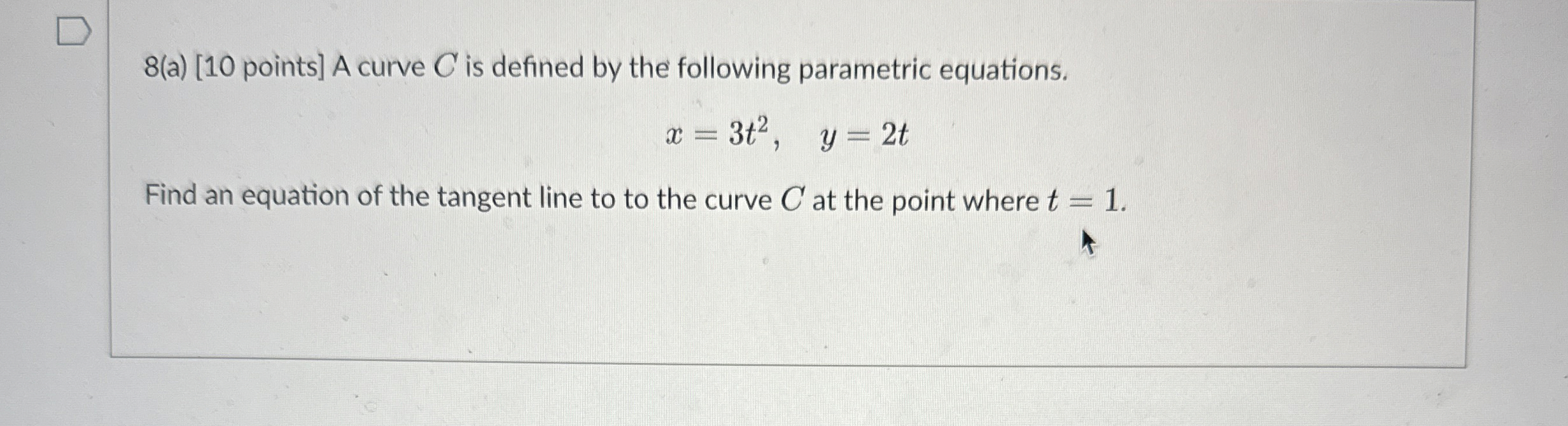 Solved 8 (a) [10 ﻿points] ﻿A curve C ﻿is defined by the | Chegg.com