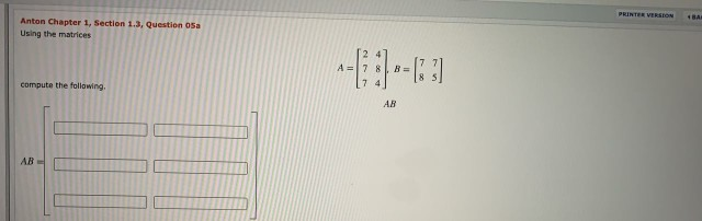 Solved PRINTER VERSION BA Anton Chapter 1, Section 1.3, | Chegg.com