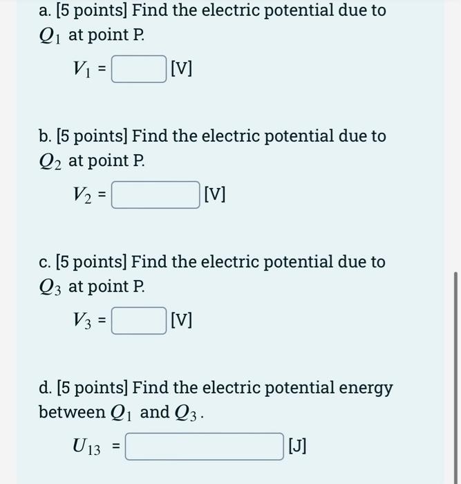 Solved [20 points) A single isolated point charge is | Chegg.com