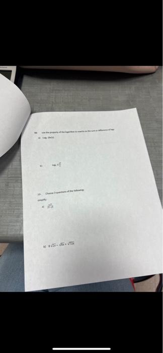 Solved 4) the parre10- Choose 3 questions of the following: | Chegg.com