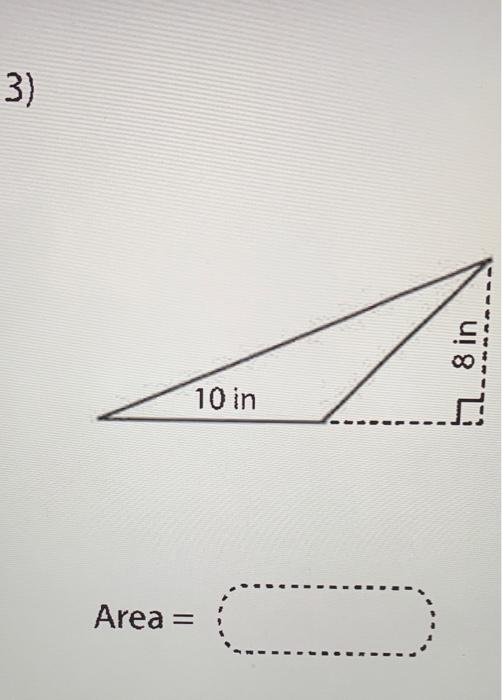 Solved Area = | Chegg.com