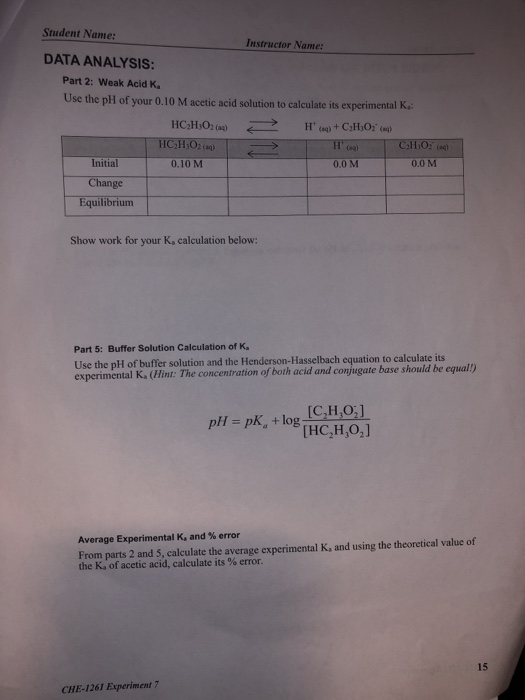 Solved Student Name: Instructor Name: DATA (EXP #7): Part 1: | Chegg.com