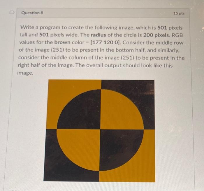 Solved Write a program to create the following image, which | Chegg.com