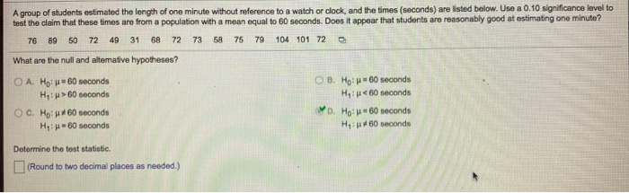 Solved A group of students estimated the length of one | Chegg.com