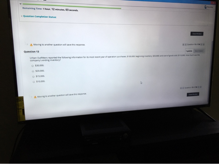 Solved Remaining Time: 1 hour, 12 minutes. 03 seconds. | Chegg.com