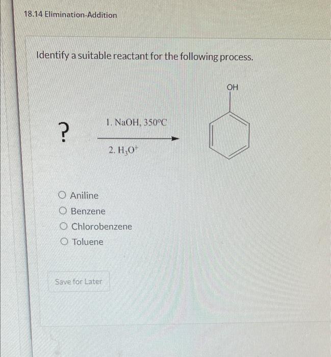 Solved 3.14 Elimination-Addition In the mechanism of an | Chegg.com