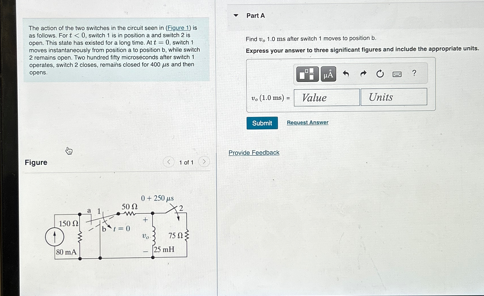 Solved The action of the two switches in the circuit seen in | Chegg.com