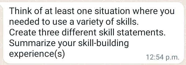 Solved Think of at least one situation where you needed to | Chegg.com