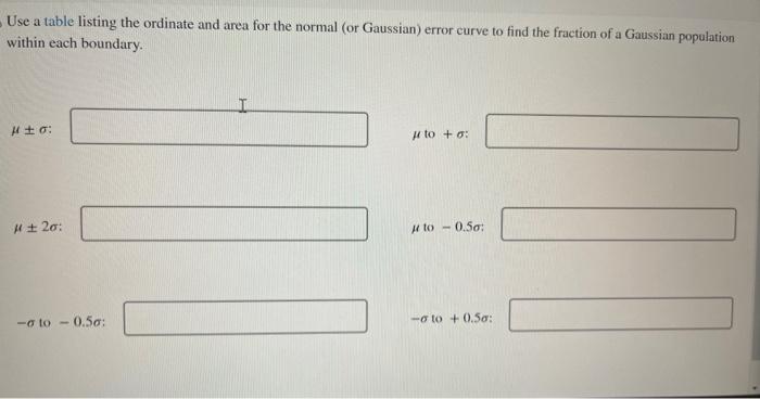Use a table listing the ordinate and area for the | Chegg.com