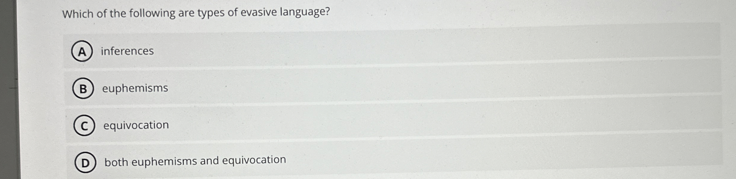 Solved Which of the following are types of evasive | Chegg.com
