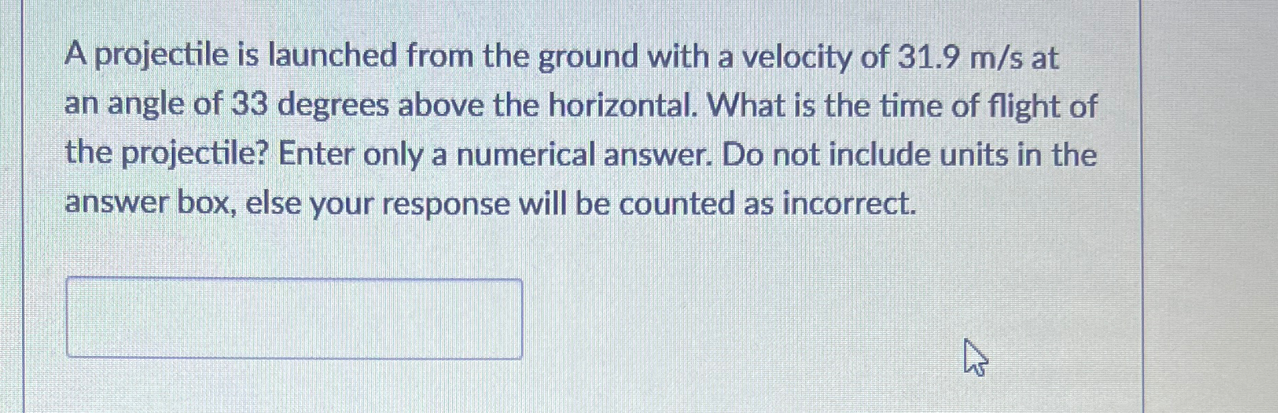 Solved A projectile is launched from the ground with a | Chegg.com