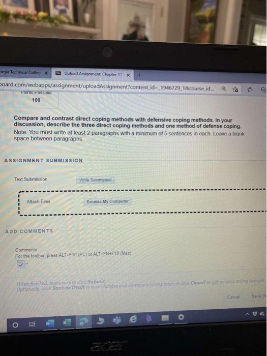 Solved orgia Technical Colleg X Upload Assignment Chapter 11 | Chegg.com