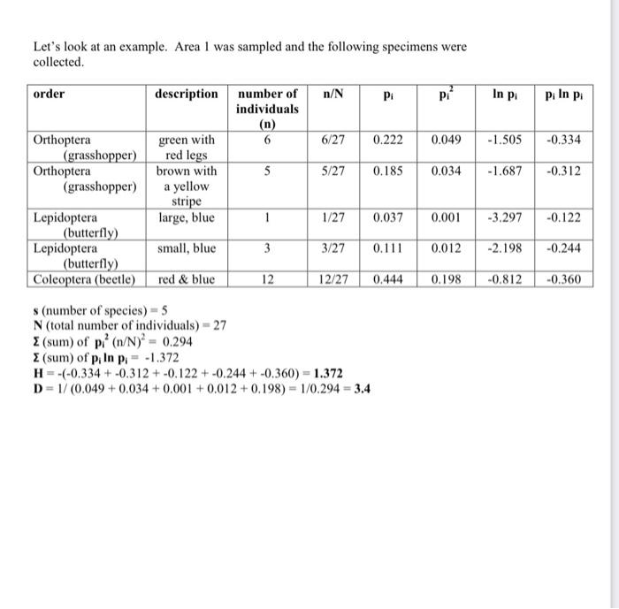 Solved 5. Now calculate the above (richness, Shannon, | Chegg.com