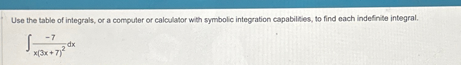 Solved Use the table of integrals, or a computer or | Chegg.com