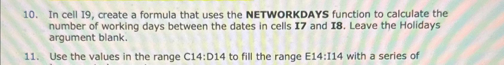 Solved In cell I9, ﻿create a formula that uses the | Chegg.com