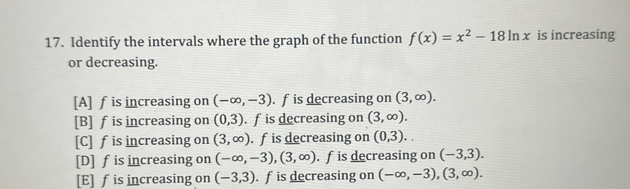 Solved Identify the intervals where the graph of the | Chegg.com